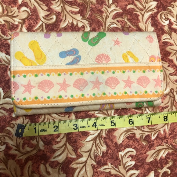 Bags | 31 Quilted Beach Theme Wallet | Poshmark